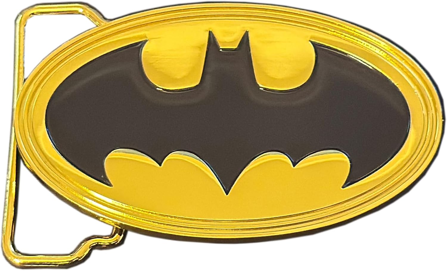 Amazon.com: SpaceDesignsStudio Belt Buckle For Batman Fans Oval Logo ...