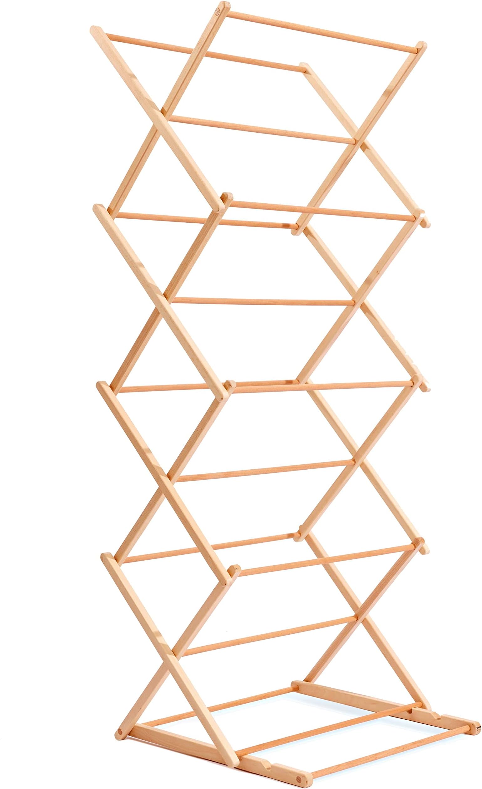 3-Panel Wooden Clothes Horse Airer - Quality, Folding Laundry Dryer ...