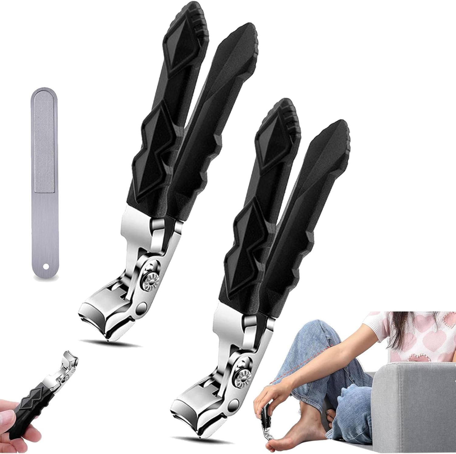 Outfany Clipmaster Pro, Tagliaunghie Sherum per Piedi e Piedi Spessi ...