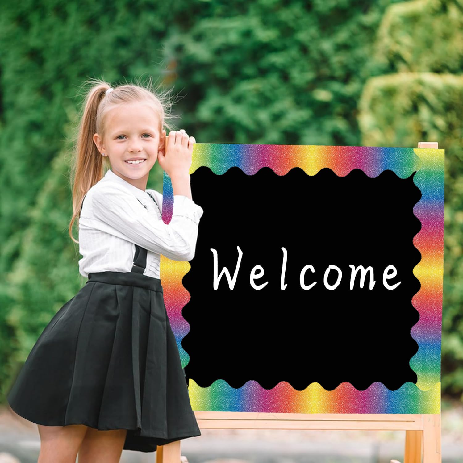 Snapklik.com : 65Feet Rainbow Bulletin Board Borders, Shine Scalloped ...