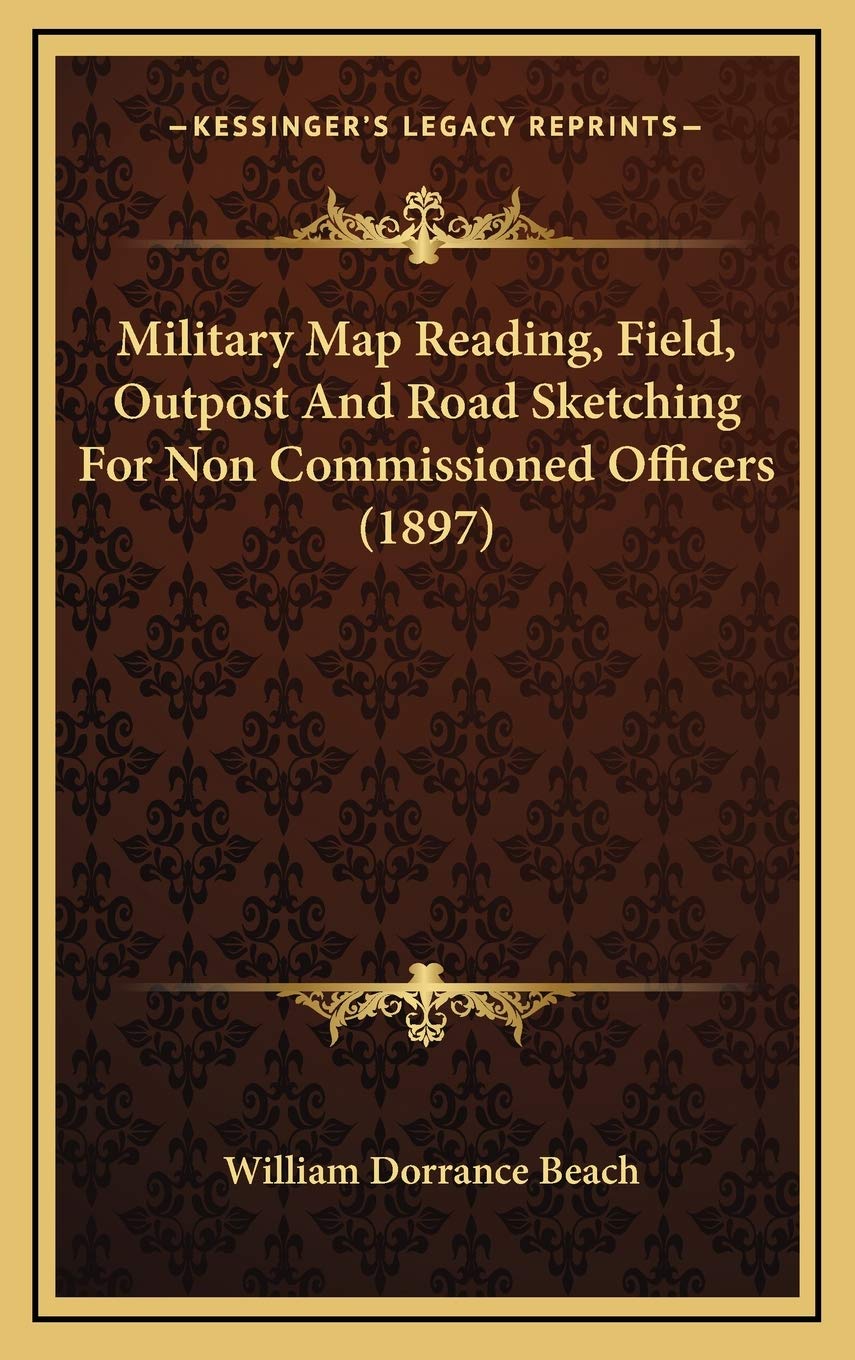 Amazon.co.jp: Military Map Reading, Field, Outpost And Road Sketching ...