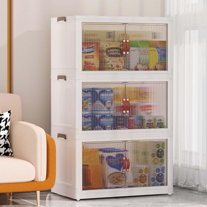 Amazon.com - SAILUN 3 Pack 11.5 Gal Stackable Storage Bins Folding ...