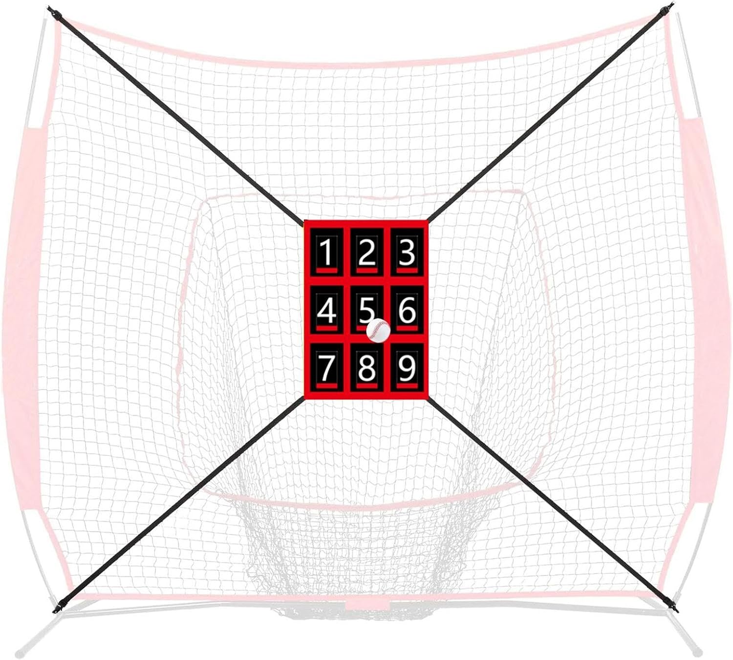 Baseball Batting Net, Toss Net with Strike Zone | Softball Practice ...