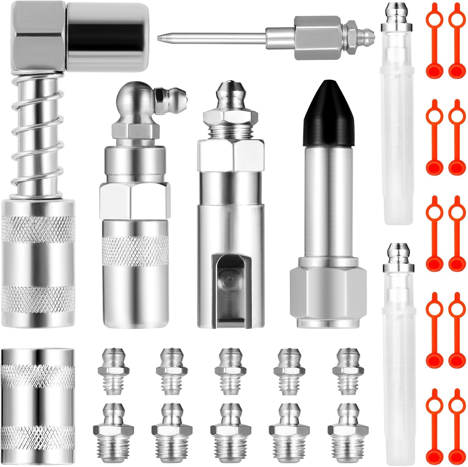Grease Gun Accessory Set, Grease Coupler Adapter, Grease Injector ...