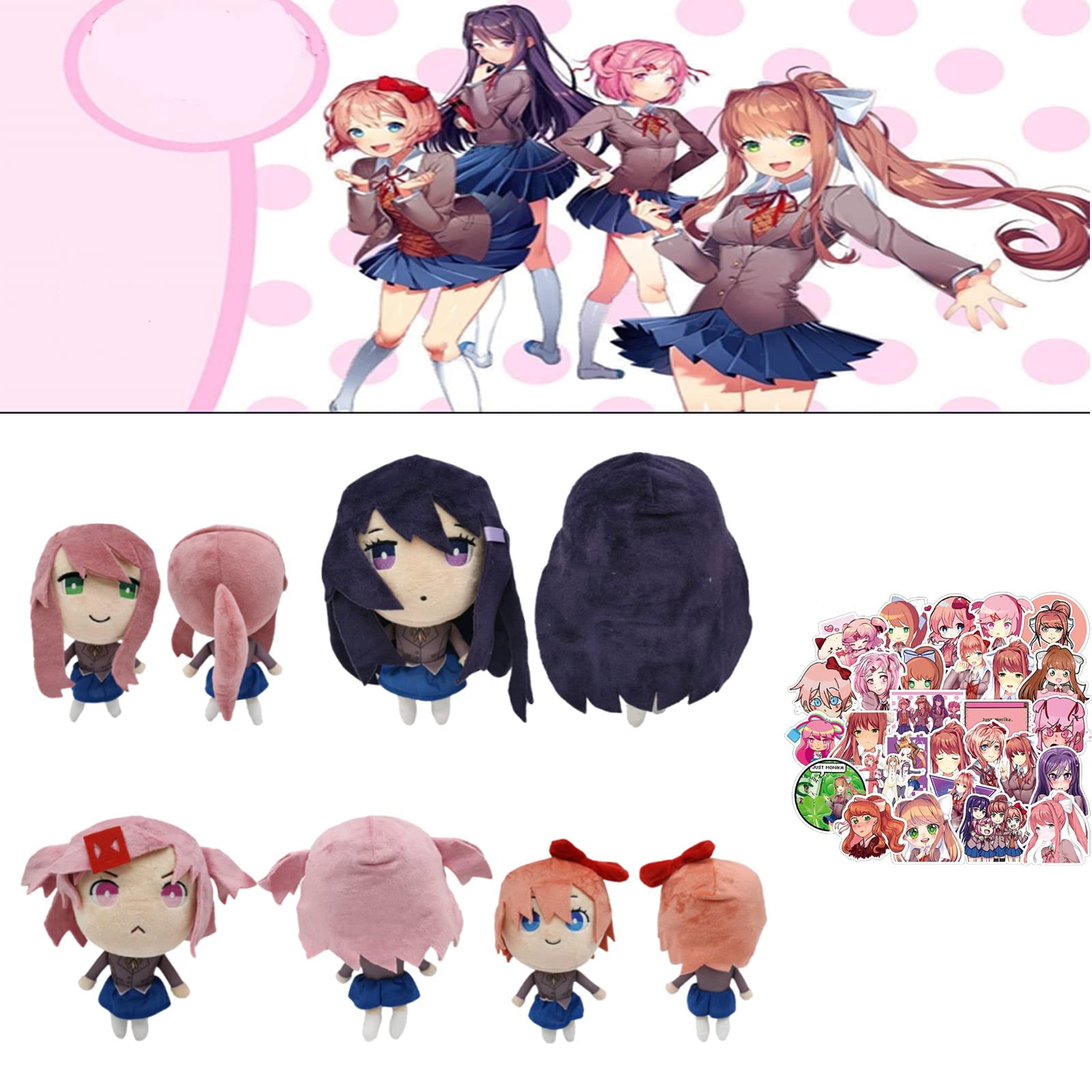 Vhnkhdv 22cm 8 5inch Doki Doki Literature Club Plush Ddlc | Desertcart ...