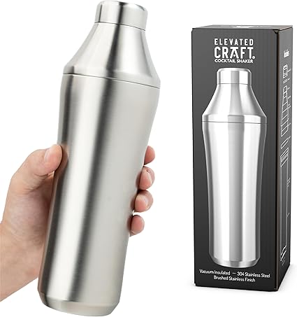 Amazon.com: Elevated Craft Hybrid Cocktail Shaker - Premium Vacuum ...