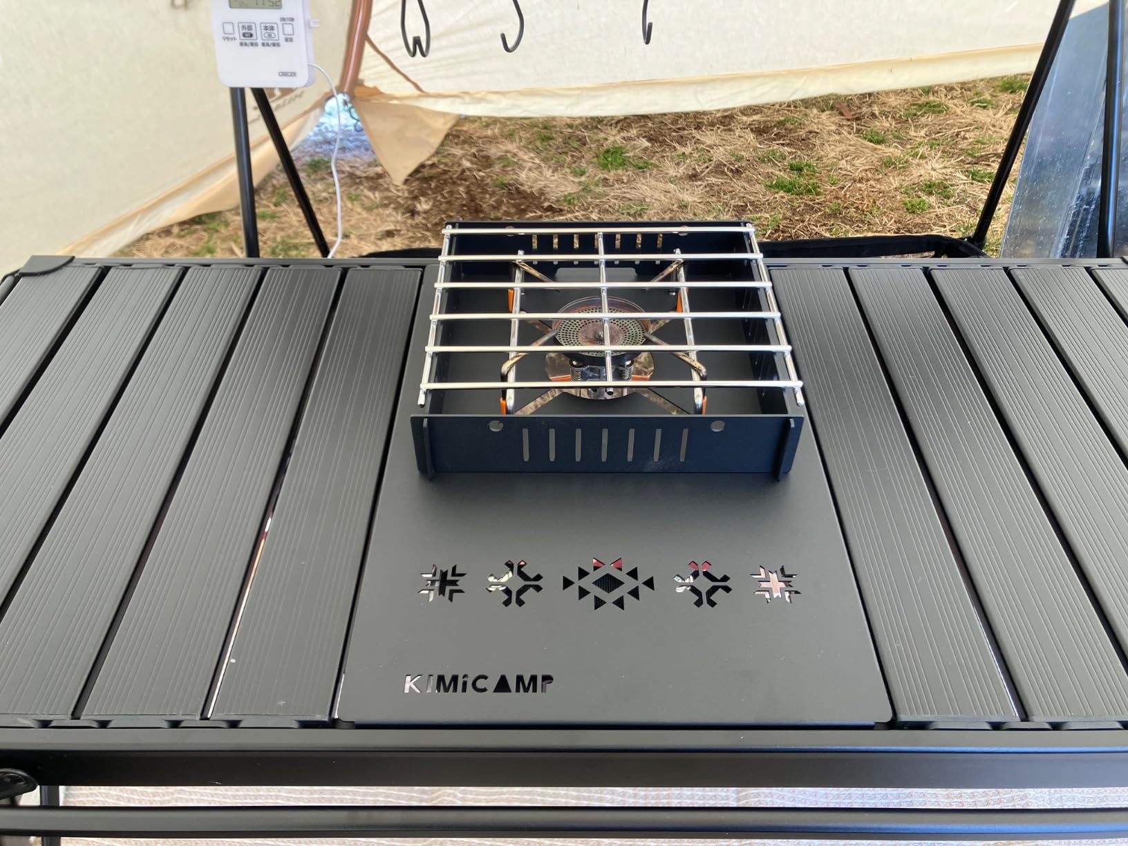 Amazon | KIMICAMP ST330 遮熱テーブル 遮熱板 IGT規格 IGT使用可 マットブラック (アイアンプレートIT06) | KIMI CAMP | テーブル