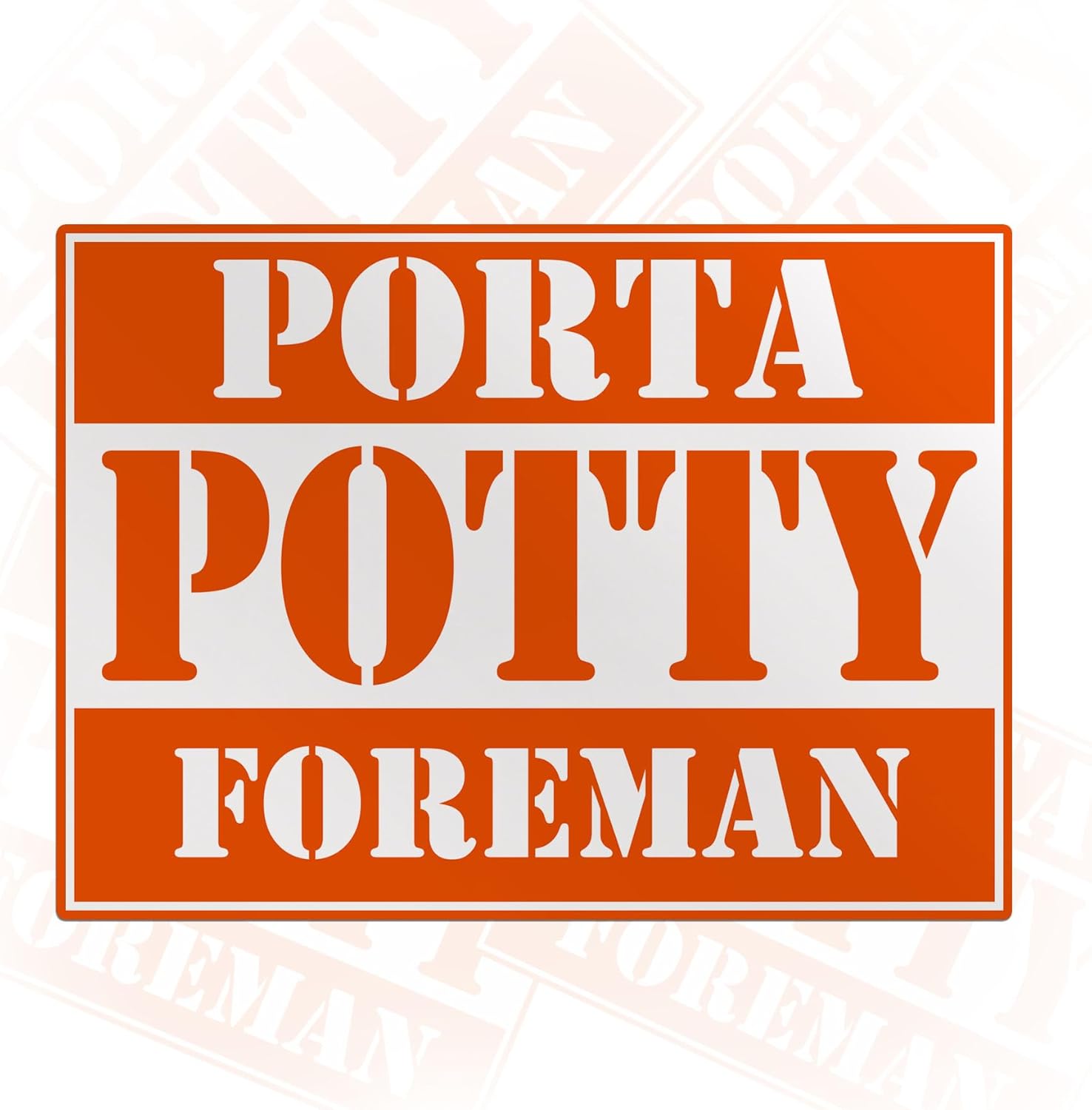 Amazon.com: Porta Potty Foreman Sticker Welder Sticker Funny Work Hard ...