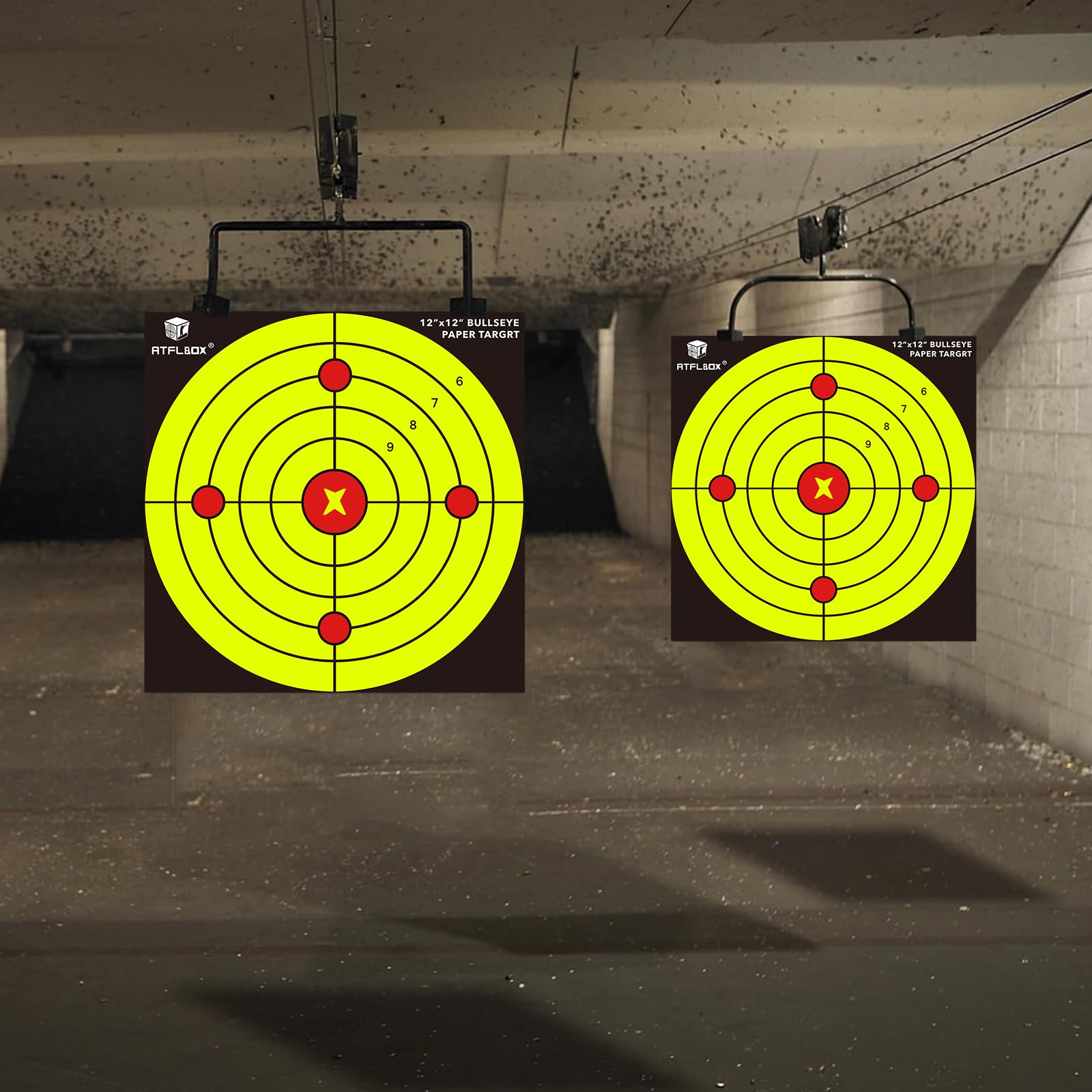 Snapklik.com : Atflbox Bullseye Paper Shooting Target For The Range ...