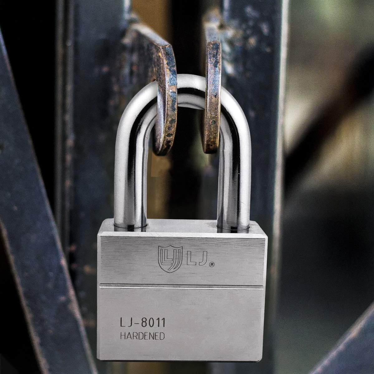 LJ LihJaw LJ-8011 Heavy Duty Padlock High Security Solid Alloy Steel ...