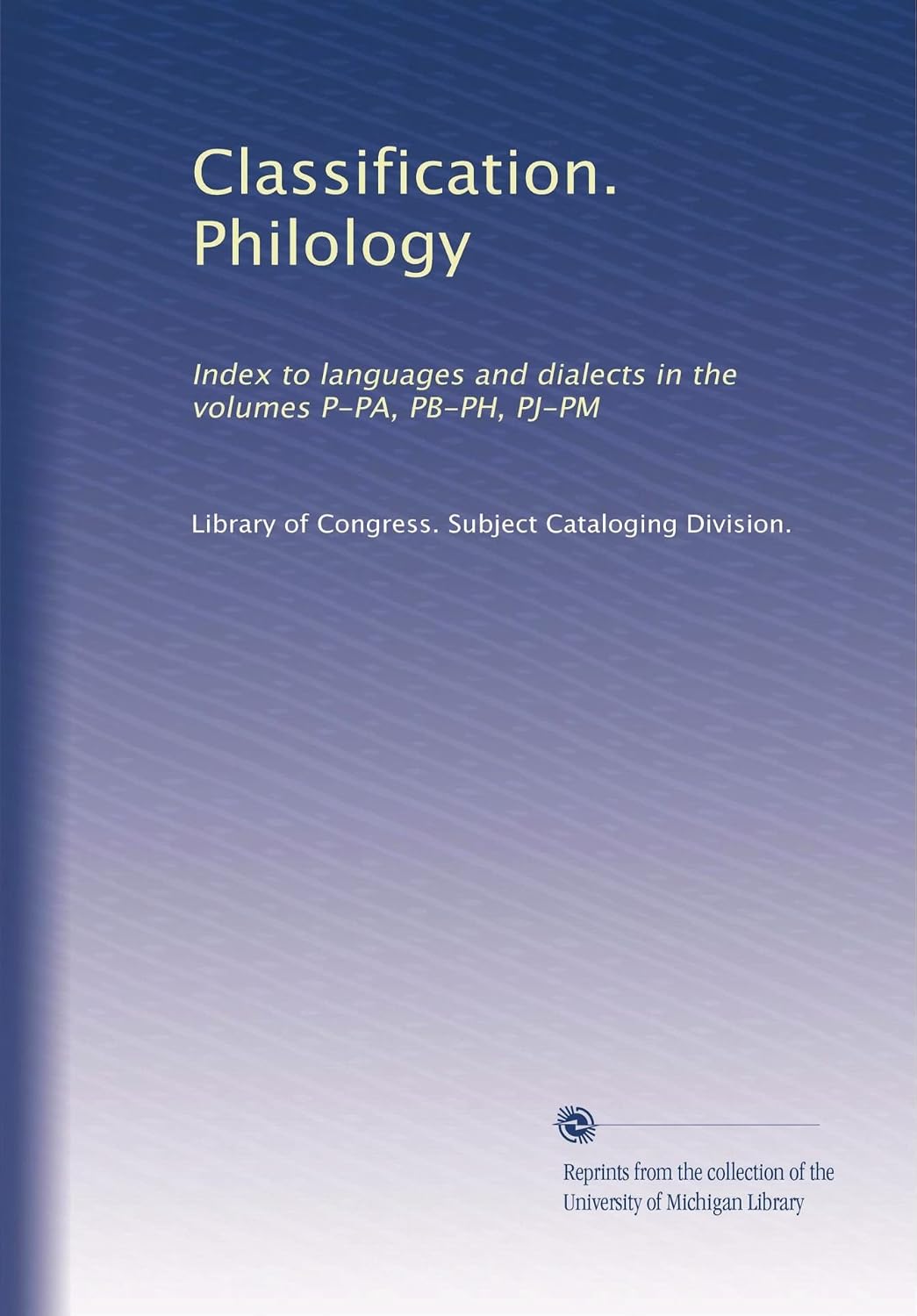 Amazon.com: Classification. Philology: Index to languages and dialects ...