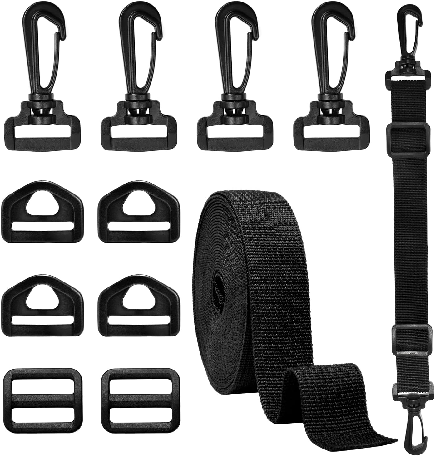 Amazon.com: 2 Sets 1 Inch Swivel Hook Strap Kits- 1 Inch 4pcs Plastic ...
