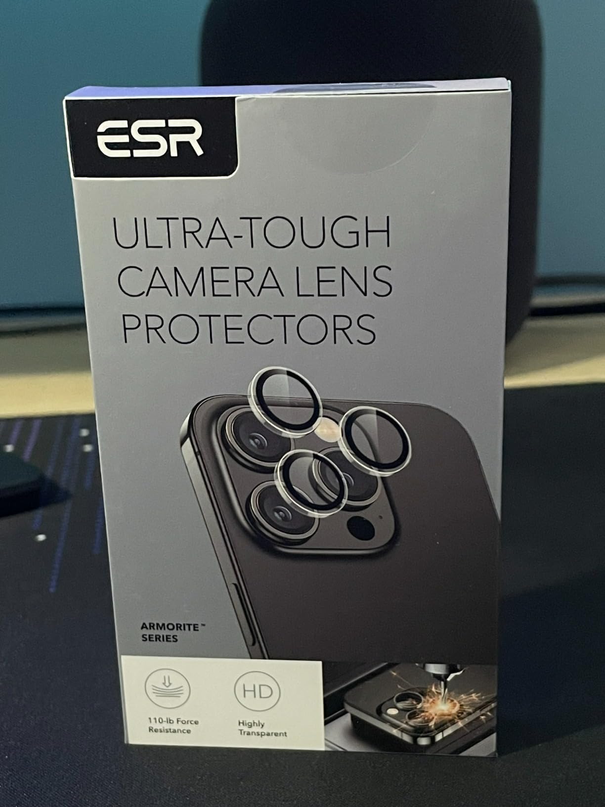 ESR 1 Pack Camera Lens Protector for iPhone 15 Pro Max/15 Pro/14 Pro ...