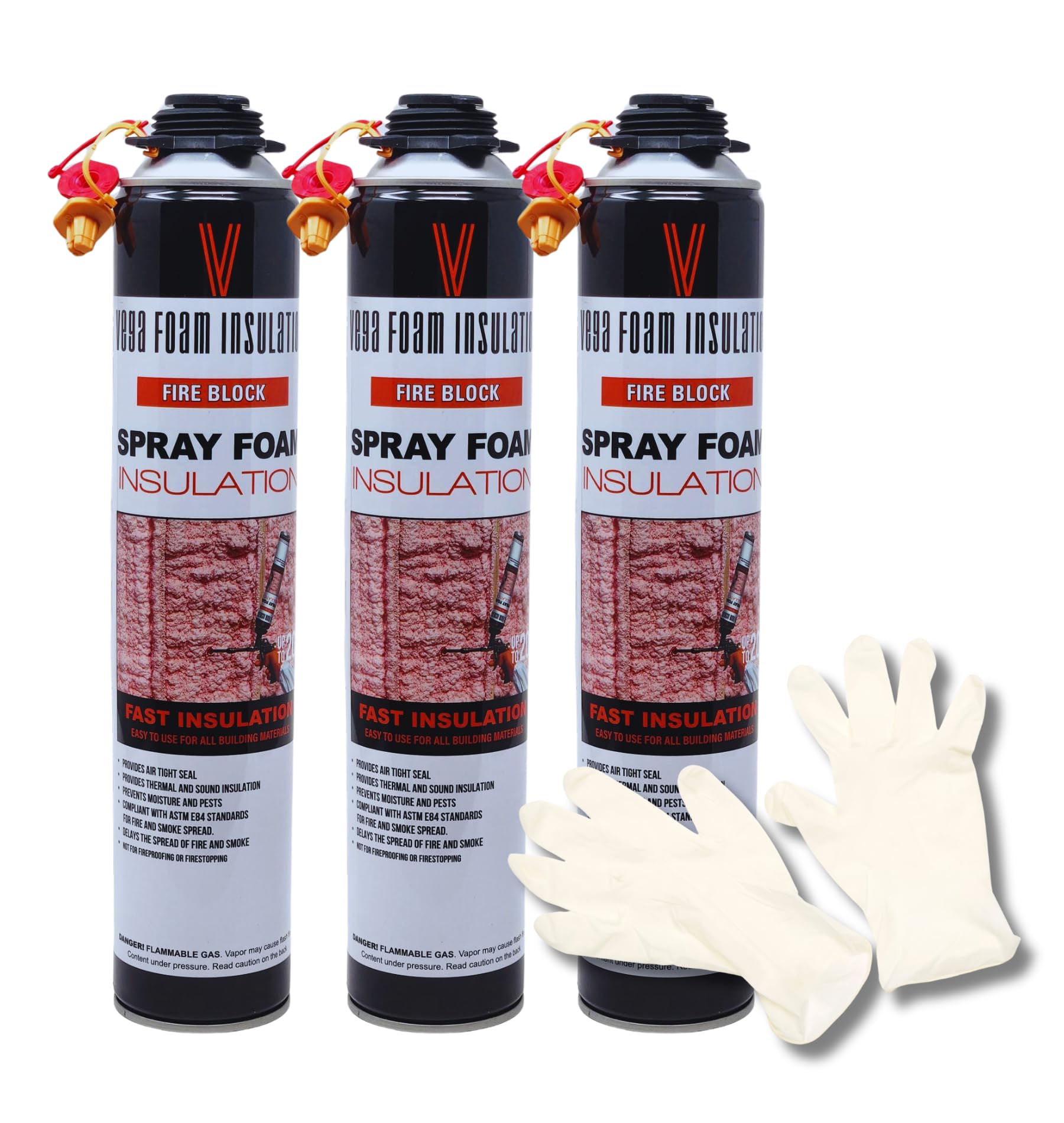 Vega Foam Fire Block Spray Foam Insulation Kit. Closed Cell Foam ...