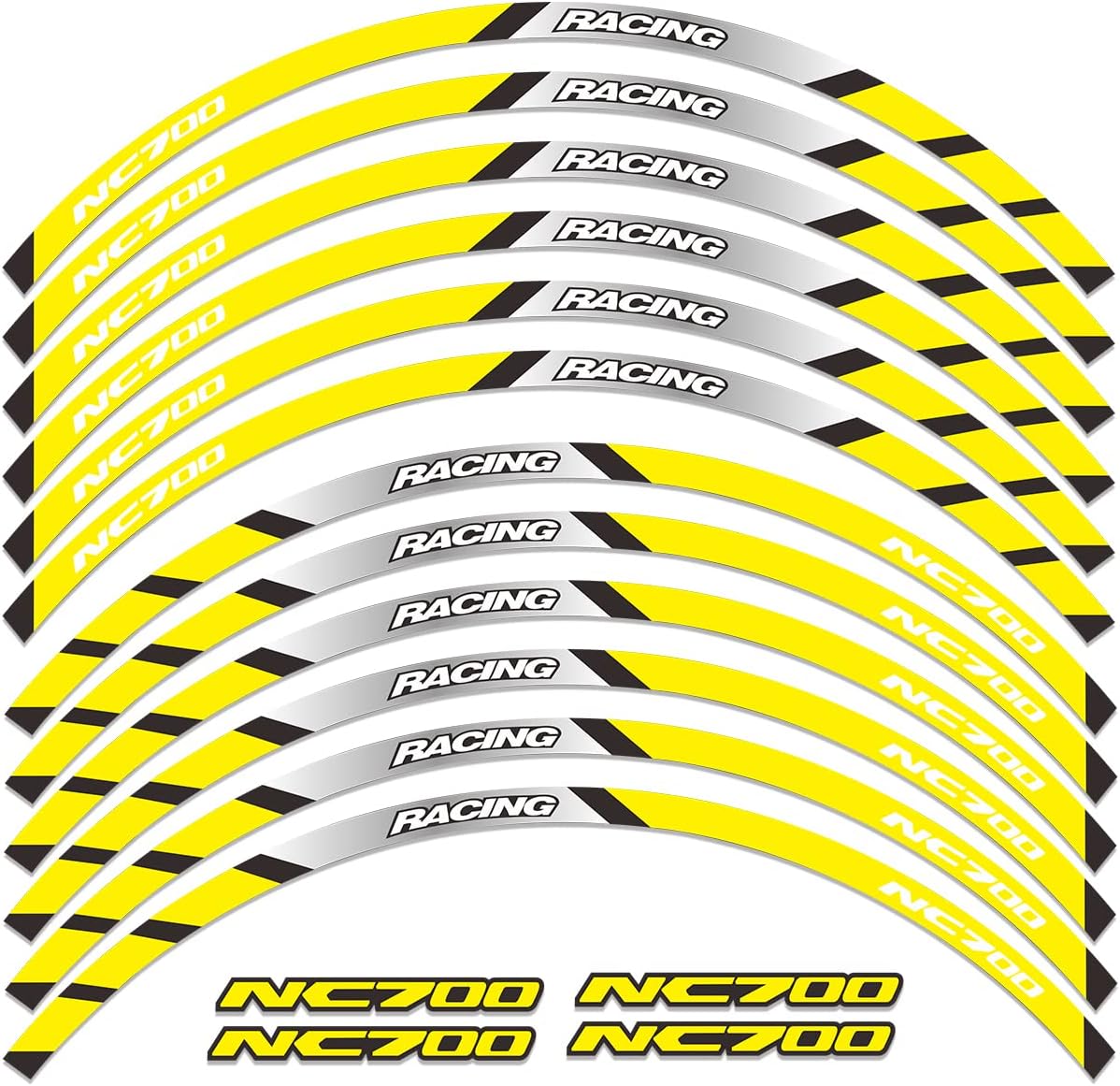 Amazon.com - ANTMOTO Motorcycle Rim Stripes Decals Wheel Sticker ...