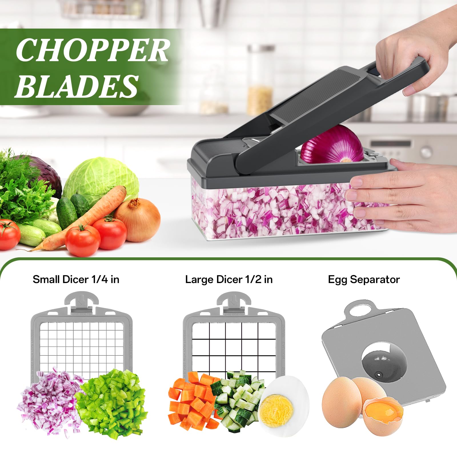 Snapklik.com : HomeHacks Vegetable Chopper Vegetable Cutter, 12 In 1 ...