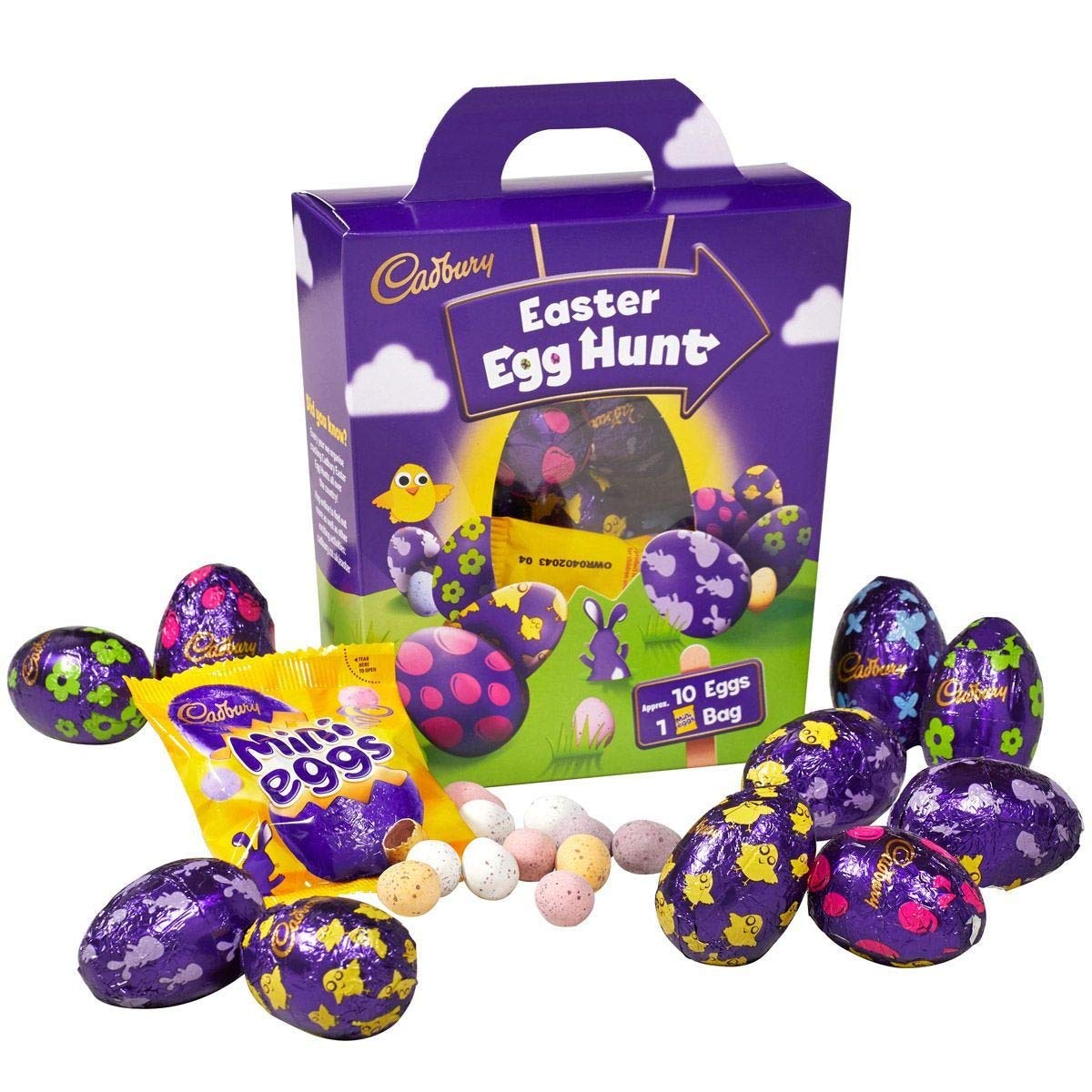 Cadbury Easter Egg Hunt Pack Milk Chocolate Eggs Individually Wrapped ...