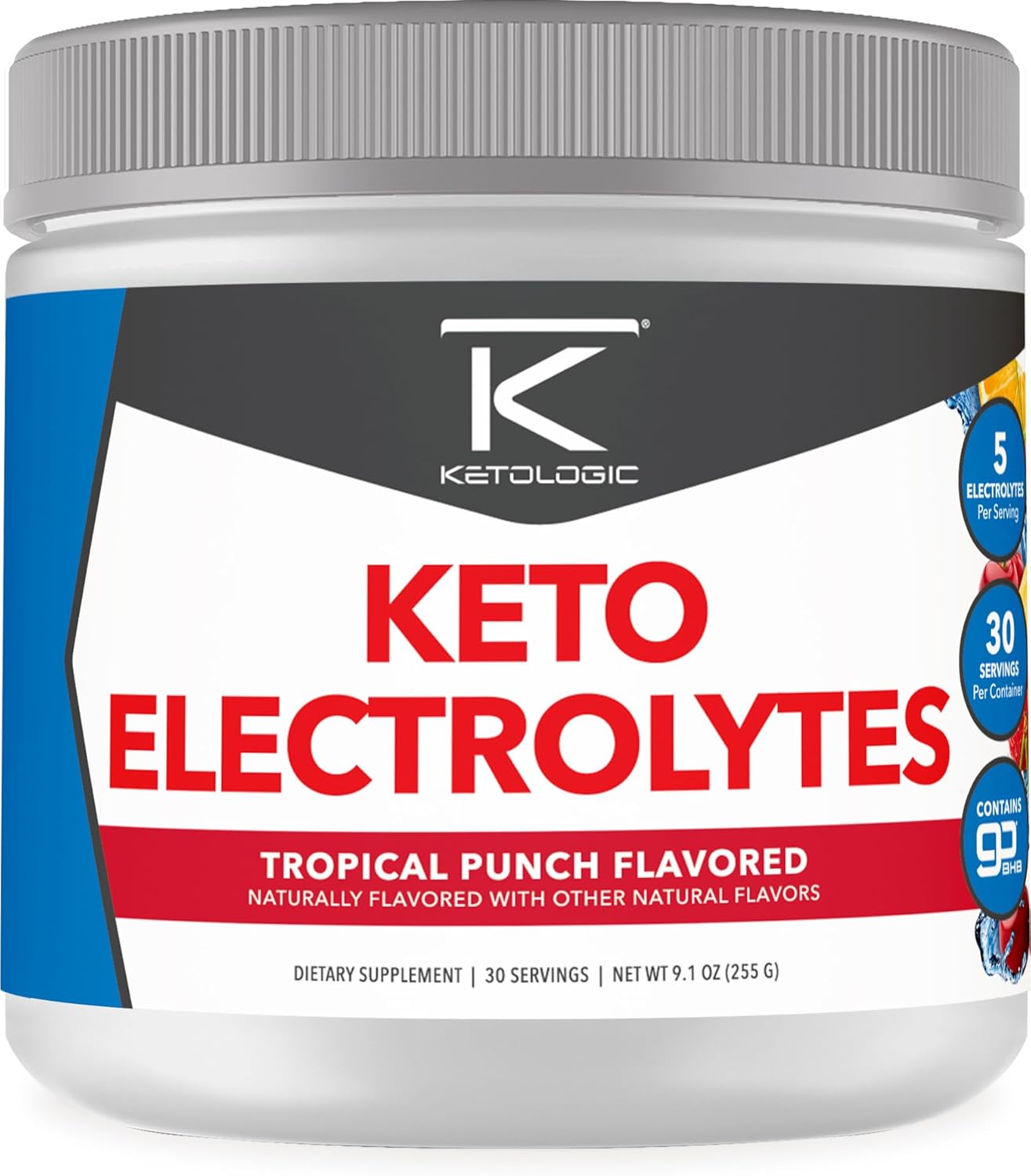 Amazon.com: Ketologic Keto Electrolyte Powder (Tropical Punch) 30 ...