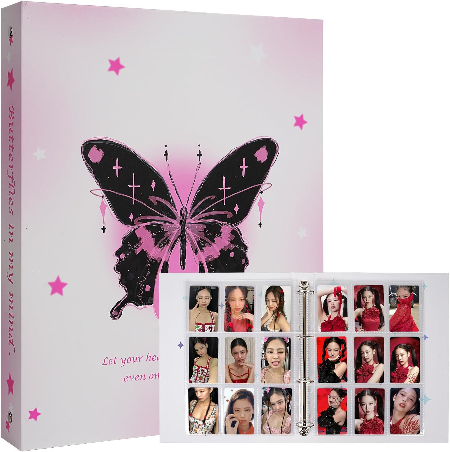 Amazon.com: A4 Butterfly Photocard Binder 270 Pockets with 30 Pcs Inner ...
