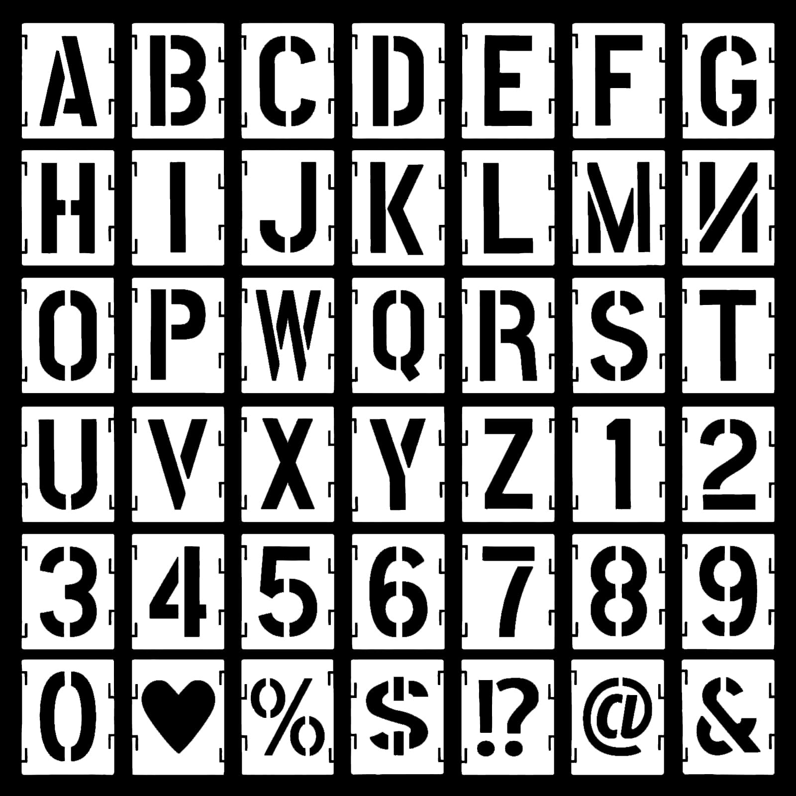 Leger Stencil Letters Buy Simplicity® New 4 Pcs Small/Large Letter