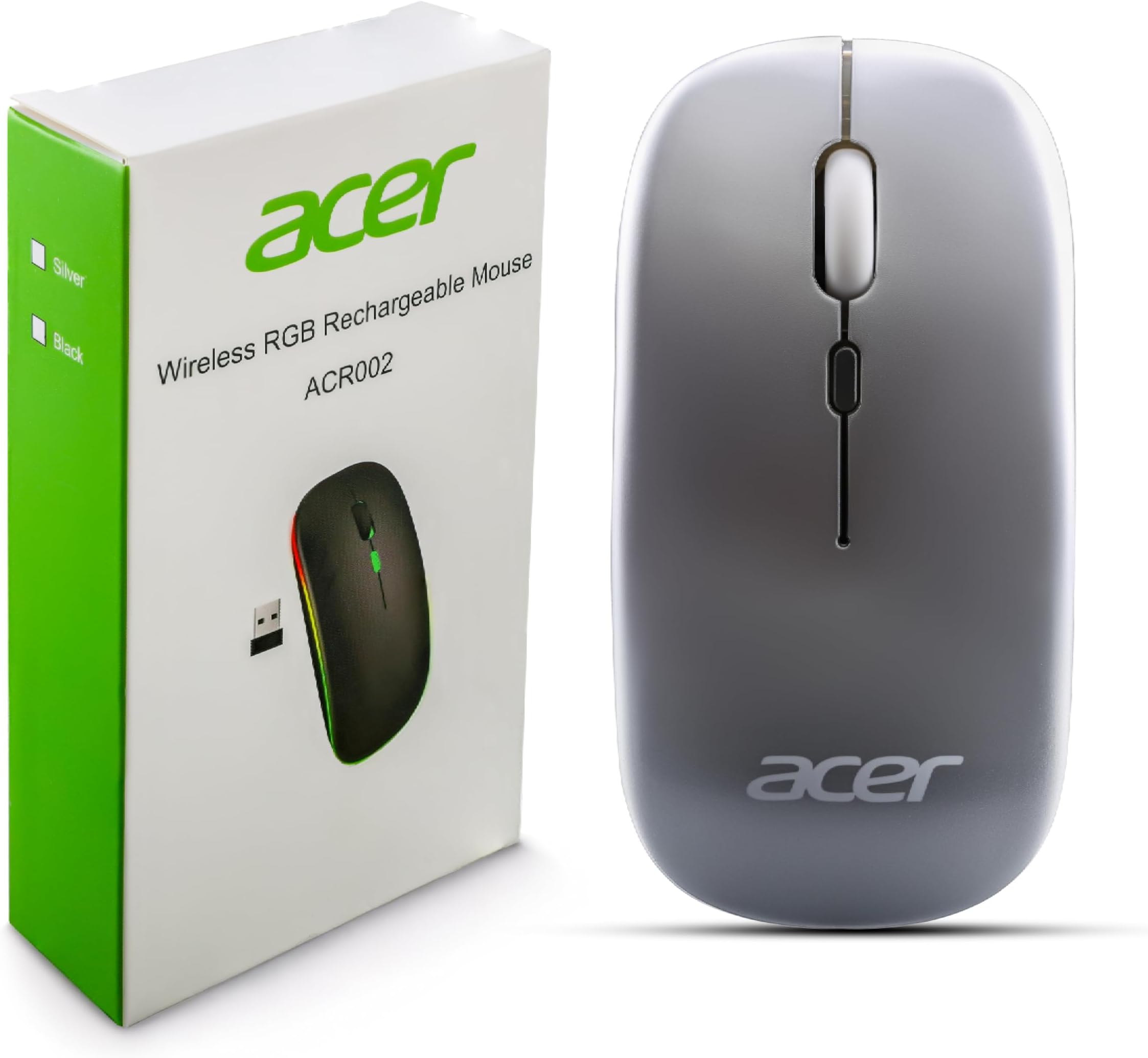 Amazon.in: Buy Acer Beam Wireless & Bluetooth Rechargeable Mouse, USB ...