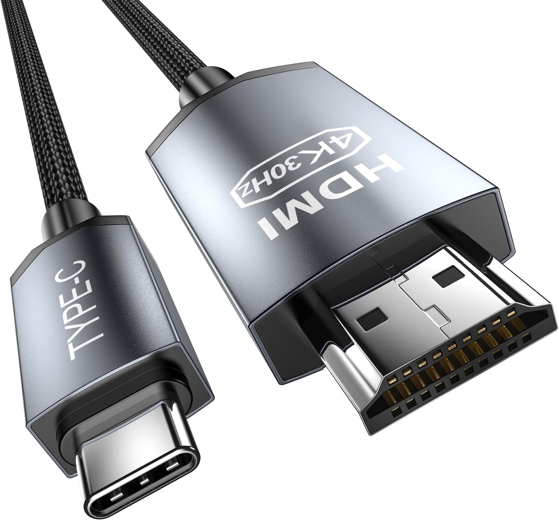 Amazon.com: QCEs USB C to HDMI Cable 6Ft, Type C to HDMI Cable Adapter ...