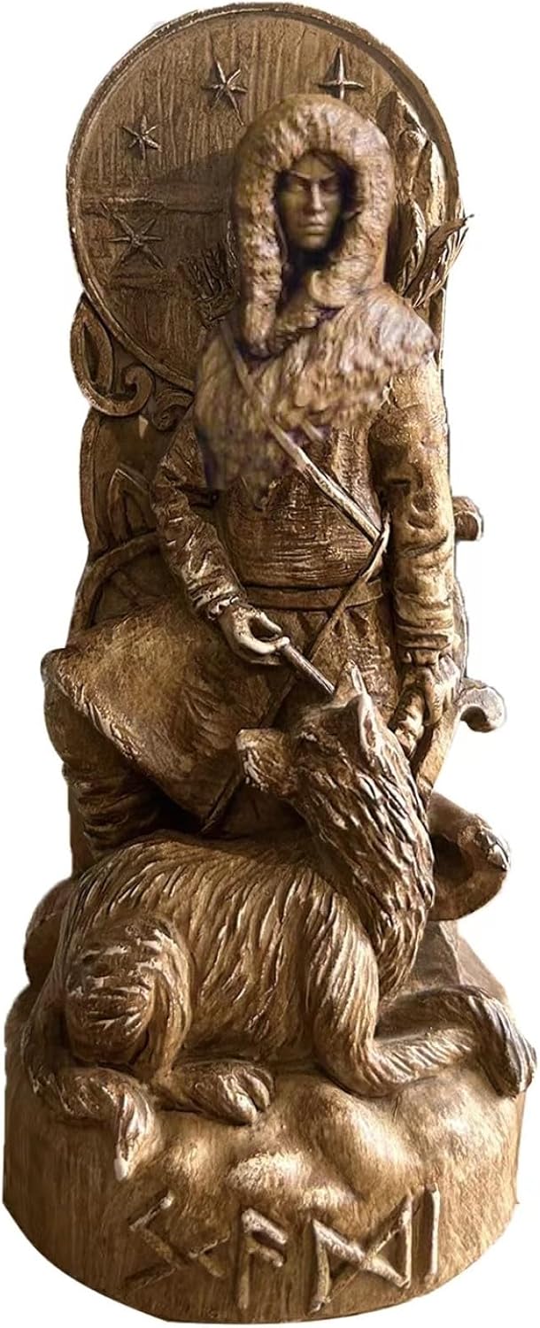 Amazon.com: JUAPL Vidar Statue，Skadi Statue，Scandinavian Pantheon ...