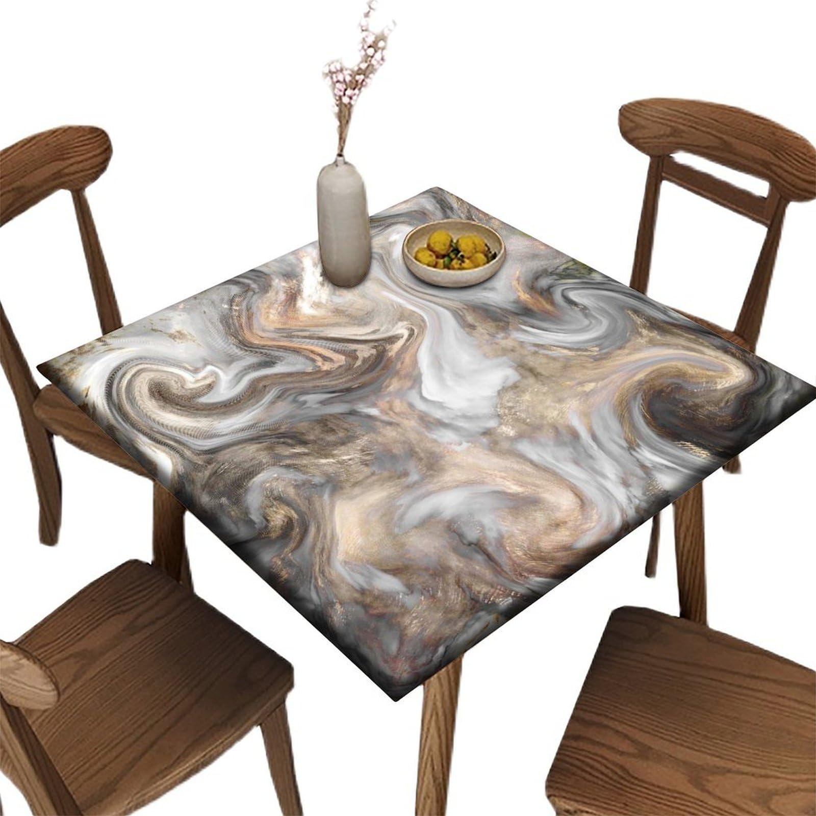 Amazon.com: Barsada Elastic Edge Fitted Square Table Cover, Marble ...