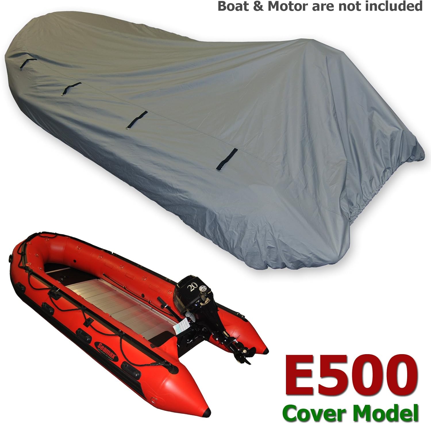 Seamax Dinghy Tender Raft Cover Model: E500, for Inflatable Boat Beam ...