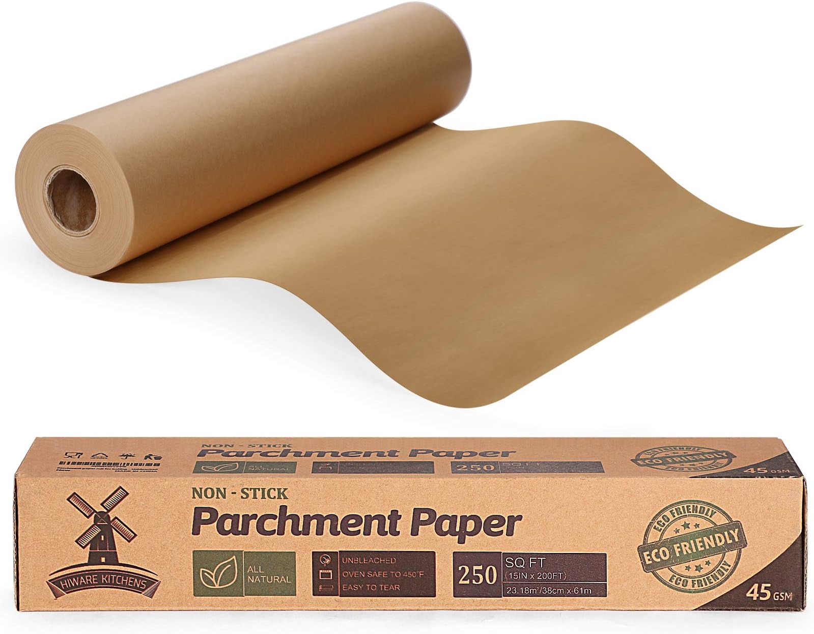 Amazon.com: Parchment Paper Non Stick Roll 18" X 50 Feet 75 Square Foot ...