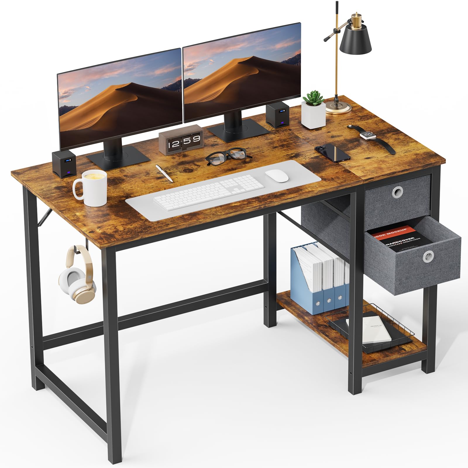 Snapklik.com : SMUG 47 Inch Computer Desk, Small Office Desk