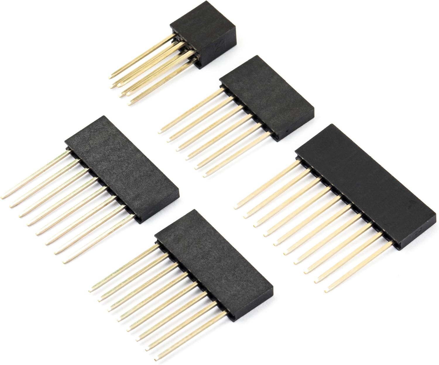 Amazon.com: whiteeeen Stacking Headers Pins Kit Stackable Female ...