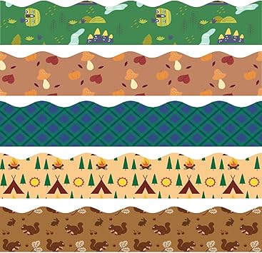 Amazon.com: VABAMNA 85Ft Camping Hiking Bulletin Board Borders Back to ...