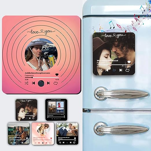 Amazon.com: Custom Music Fridge Magnet,Personalized Spotify Music ...