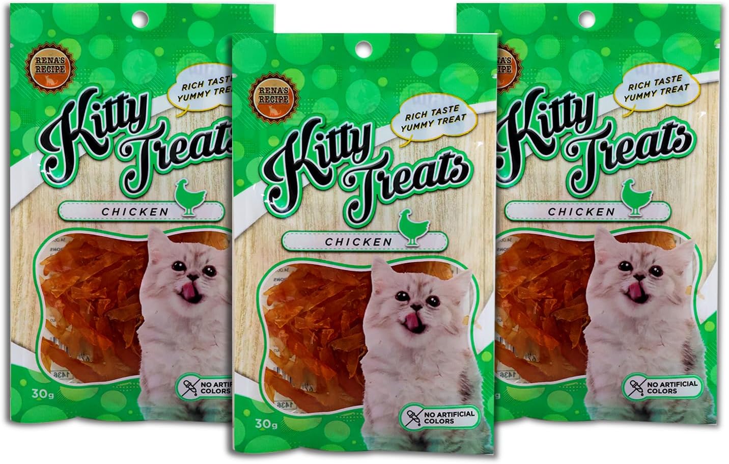 Rena Neko Cat Jerky Sliced Soft Chicken -Pack of 3 : Amazon.in: Pet ...