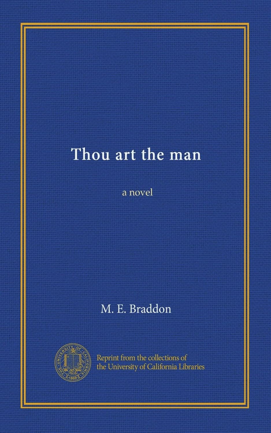 Thou art the man (v.3): a novel : Amazon.in: Books