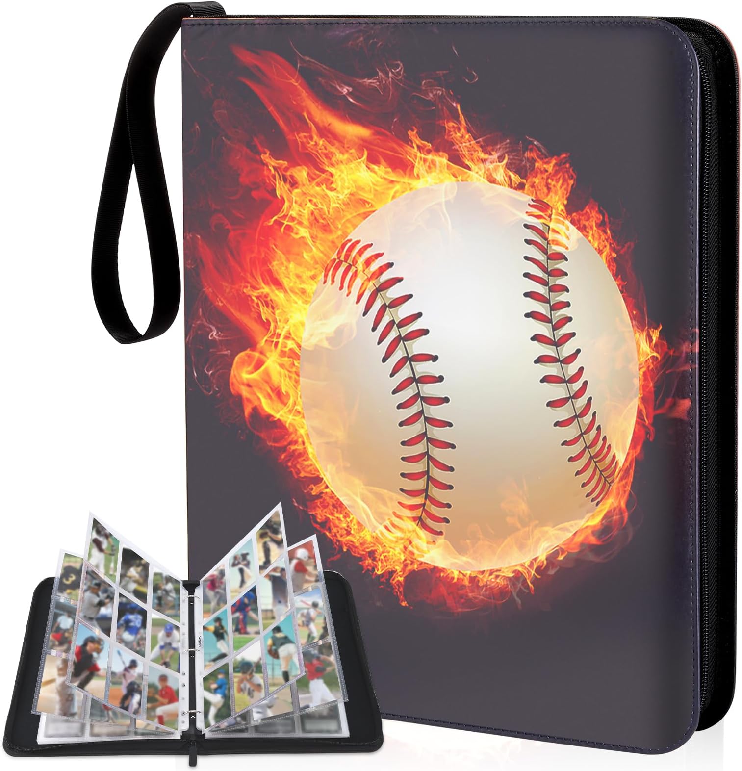 Amazon.com: Baseball Card Binder 810 Pockets - Lictin Basketball Card ...