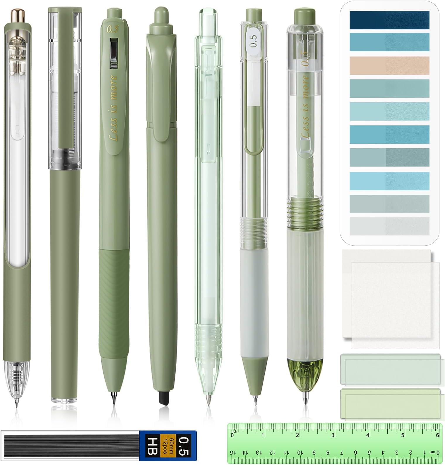 Amazon.com: Janlaugh Book Annotation Kit Include Transparent Sticky ...