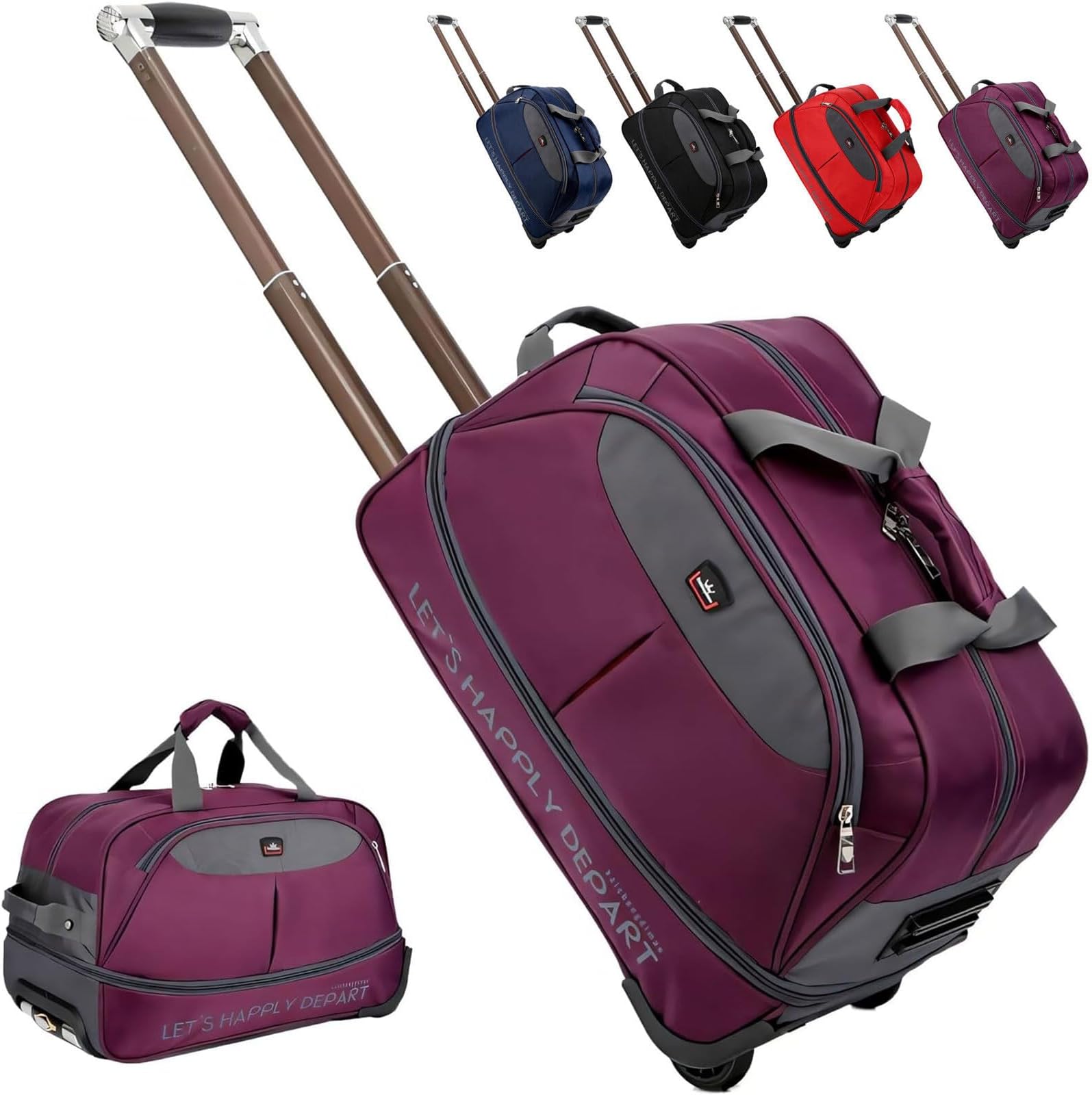 Amazon.com | LWWJJ Rolling Duffle Bag with Wheels, 24" Expandable ...