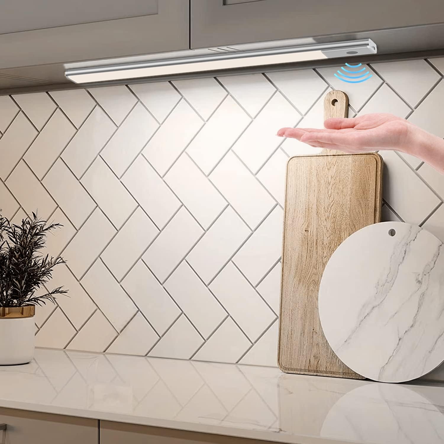 SOAIY Réglette Led Cuisine Tactile 40cm avec Détecteur de Main : Amazon ...