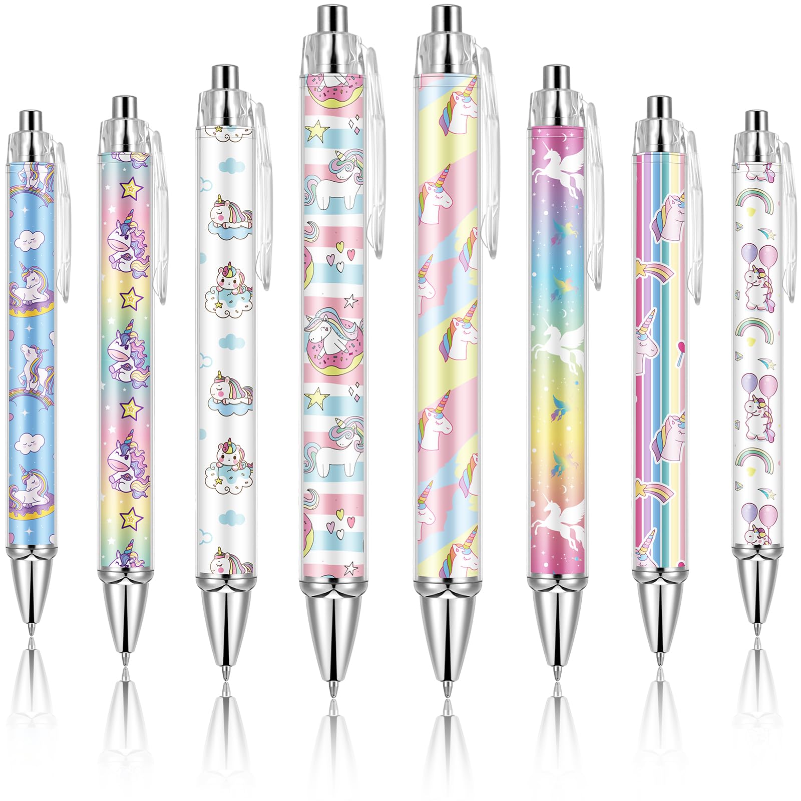 Snapklik.com : Ireer 8 Pcs Ballpoint Pens For Women 1.00 Mm Cute Black ...