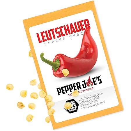Amazon.com : Pepper Joe’s Leutschauer Pepper Seeds – Pack of 10+ Rare Paprika Seeds – USA Grown ...