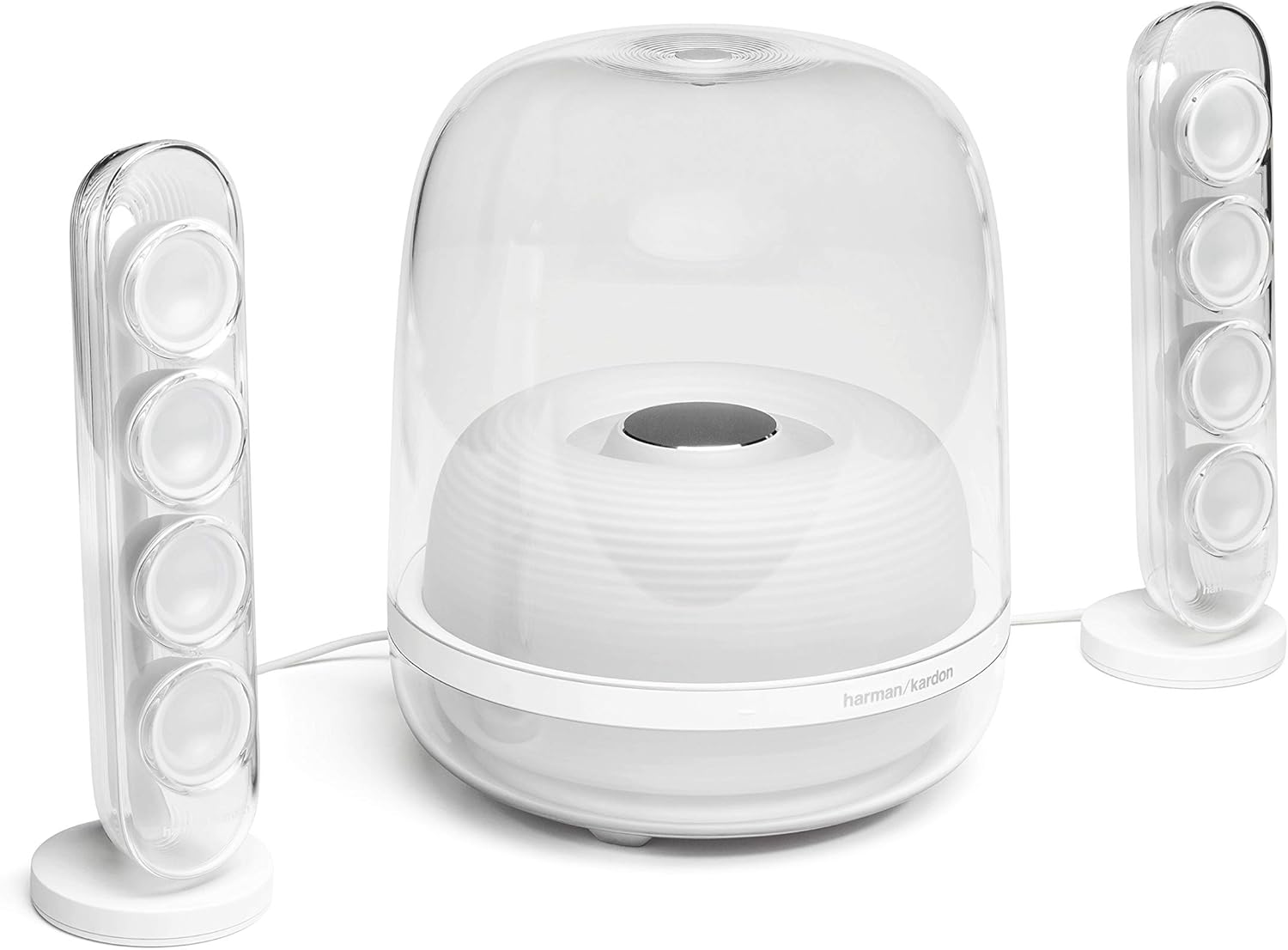 HK SoundSticks 4 2 1 Bluetooth Speaker System With Deep Bass And