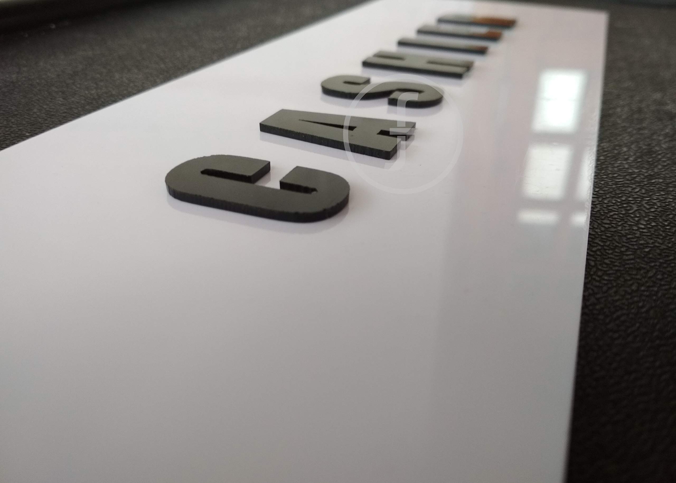 Buy fingerz Cashier 3D Letters Acrylic Sign Board for Office Bank ...