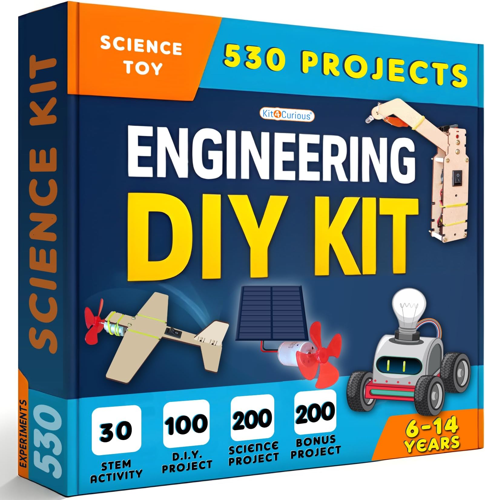 Buy Kit4Curious Engineering Mega Kit for 530 Projects – Science ...