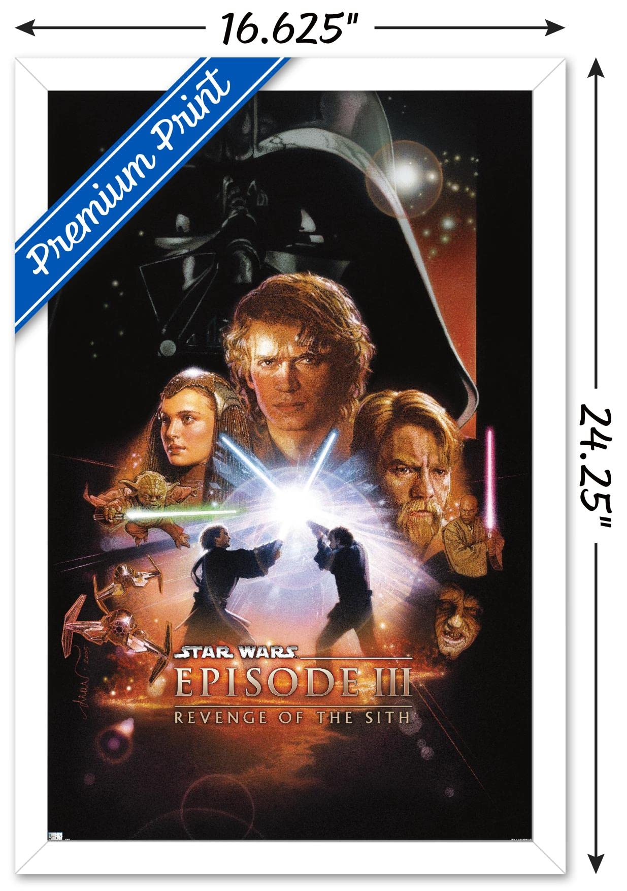 Star Wars Episode Iii Revenge Of The Sith Framed Movie Poster 12) STAR