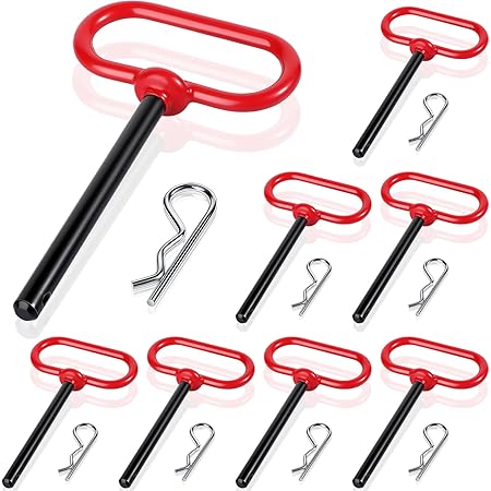 Amazon.com: BBTO 8 Pcs Lawn Tractor Hitch Pin 3/8 x 4 Inch Hitch Pin ...