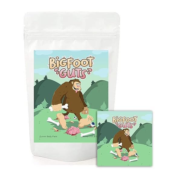 Amazon.com: BigFoot Guts Body Parts Gummy Funny Unique Halloween Gag ...