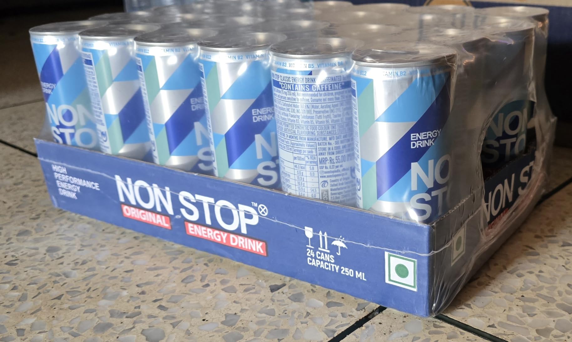 High Performance Energy Drink Non Stop (250ml) 24 Pcs : Amazon.in ...