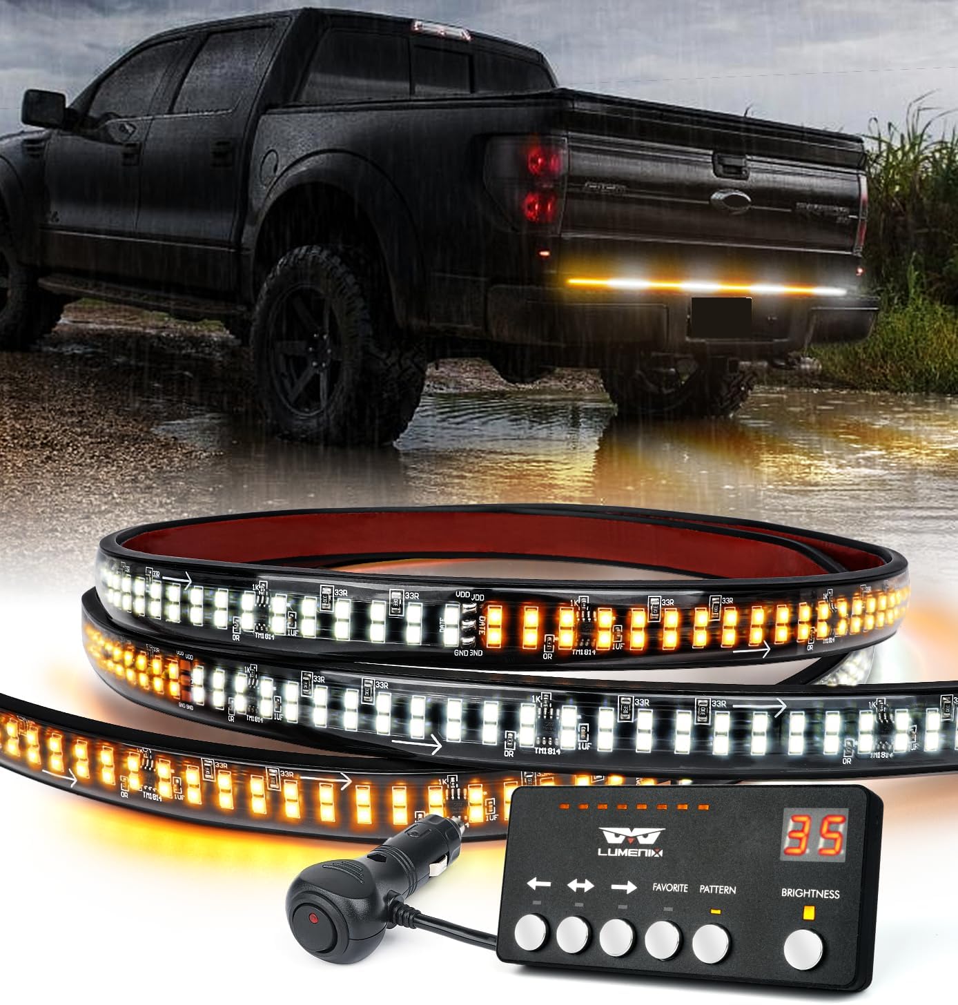 Amazon.com: Firewire LEDs Emergency Strobe Lights for Trucks | 15" Blue ...